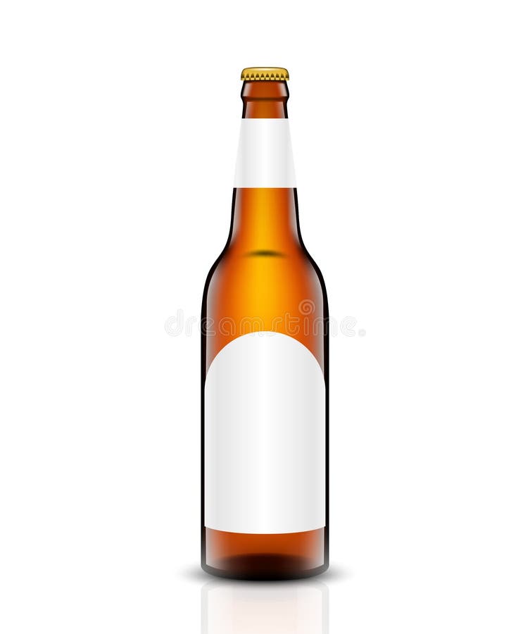 Beer bottle vector set. stock vector. Illustration of amber - 109385926