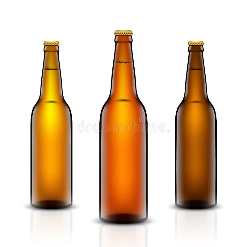 Beer bottle vector set. stock vector. Illustration of brewery - 109811458