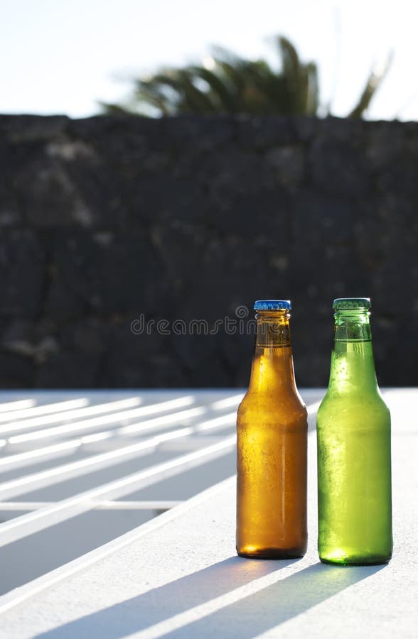 Beer bottles. stock photo. Image of outdoors, beer, shadow - 29051818