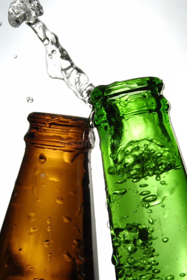 Beer Bottles stock photo. Image of frost, cool, green - 8832916