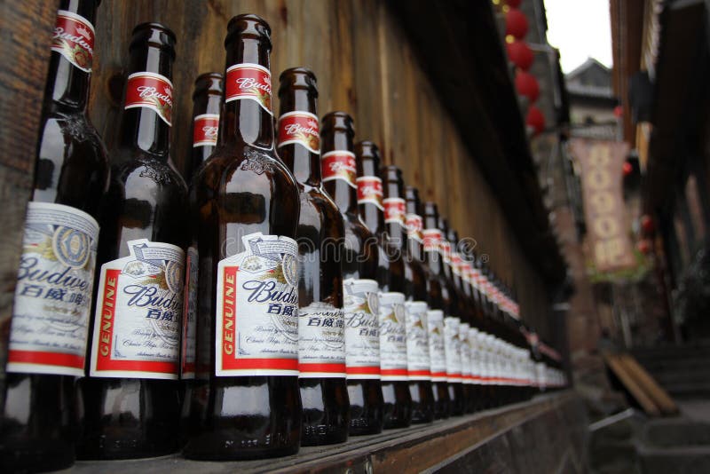 Beer bottles editorial photo. Image of outside, putting - 53664311
