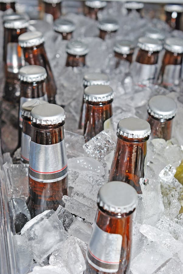 Ice Chest Full of Beer Bottles Stock Image - Image of assortment ...