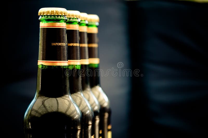 Beer bottles stock image. Image of beer, shot, fresh - 33773597