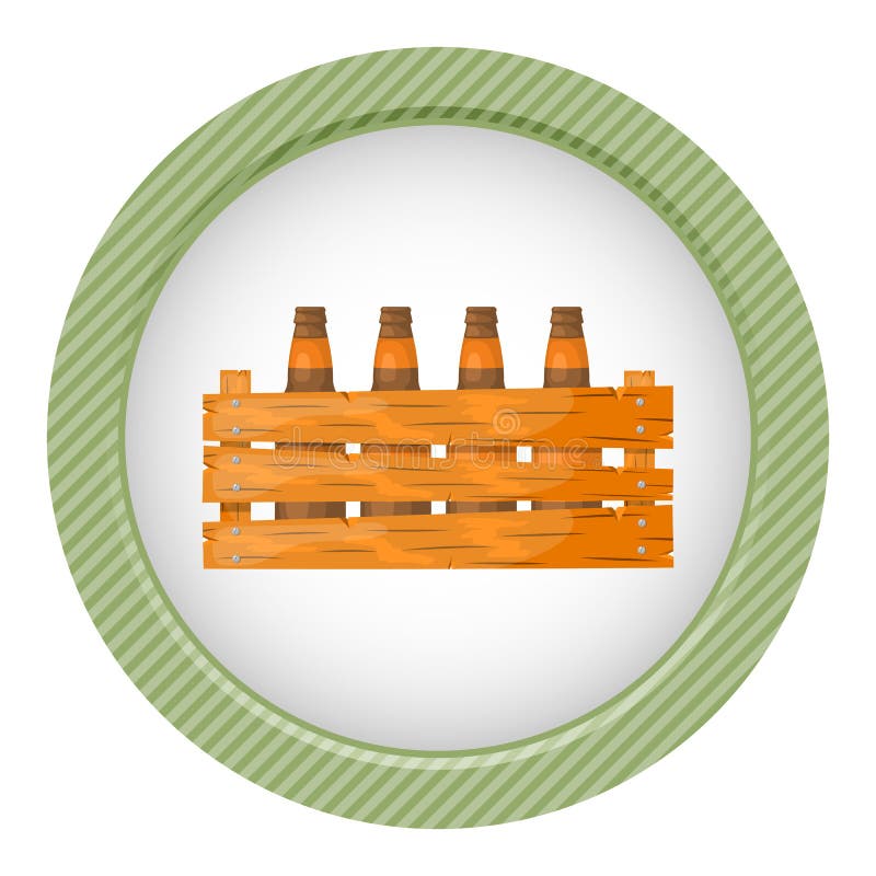 Beer box icon stock vector. Illustration of handle, crate - 79082727