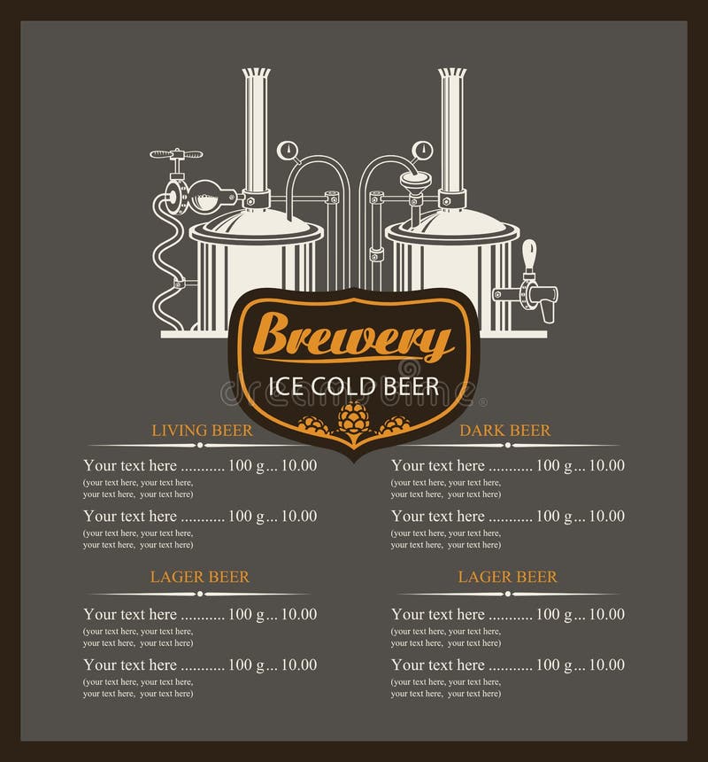 Beer and brewery stock vector. Illustration of package - 35564288