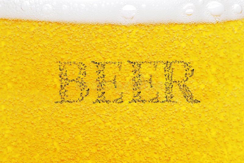 Beer with bubbles stock photo. Image of full, froth, cool - 63768310