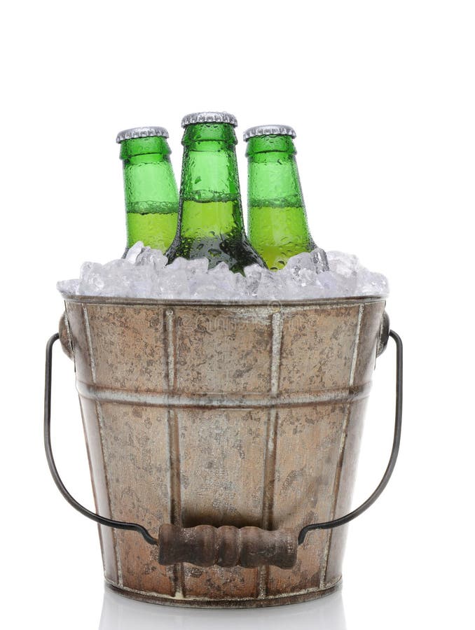 Beer Bucket stock photo. Image of beverage, cold, fashioned - 44262276