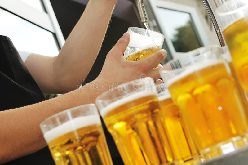 Beer Pour stock image. Image of liquid, refreshing, beer - 18563131