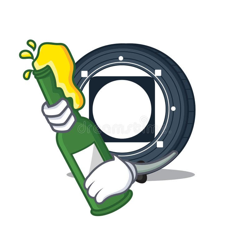 With Beer Byteball Bytes Coin Mascot Cartoon Editorial Image ...