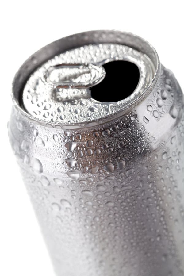 Crumpled Beverage Can on White Stock Photo - Image of crumpled, full ...