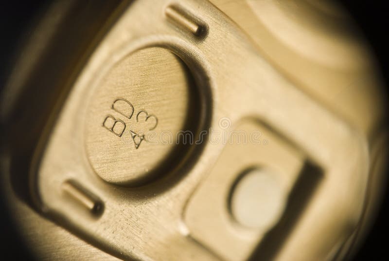 Metal Beer Can Top Background or Texture Stock Image - Image of cold ...