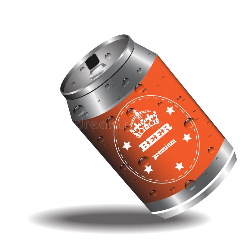Beer can design stock vector. Illustration of aluminium - 56797231