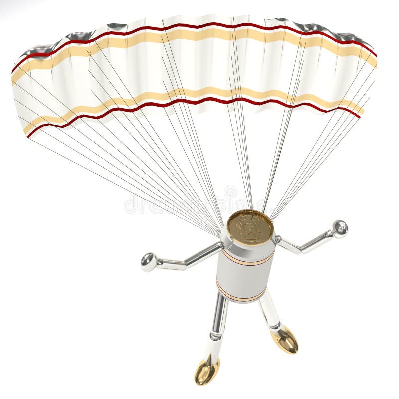 Beer can fly stock illustration. Illustration of advertisiment - 8242076