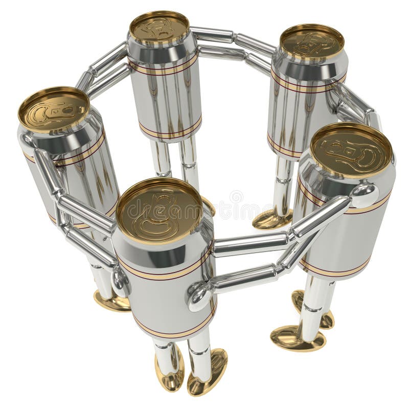 Beer can fly stock illustration. Illustration of render - 8242076