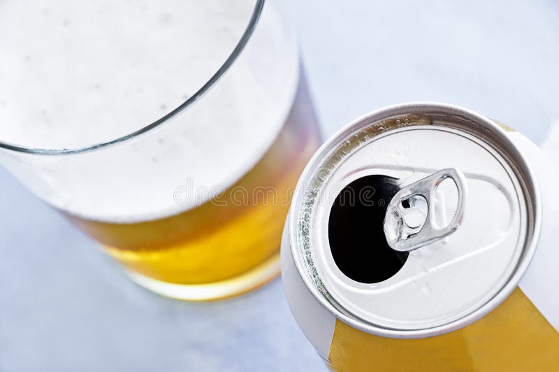 Beer can stock image. Image of drink, drop, isolated - 41840889