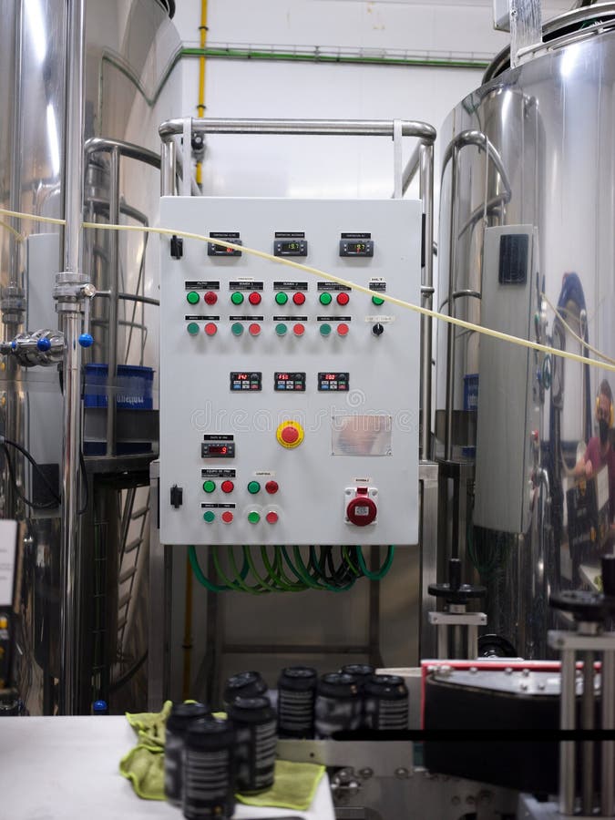 Beer Canning Machinery in a Brewery Editorial Image - Image of ...