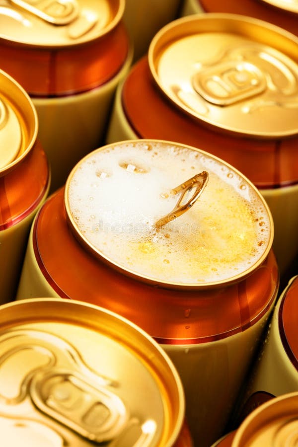 Beer cans stock photo. Image of refreshment, carbonated - 13189048