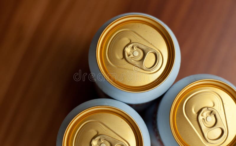 Beer Cans stock photo. Image of group, reflection, beverage - 100683208