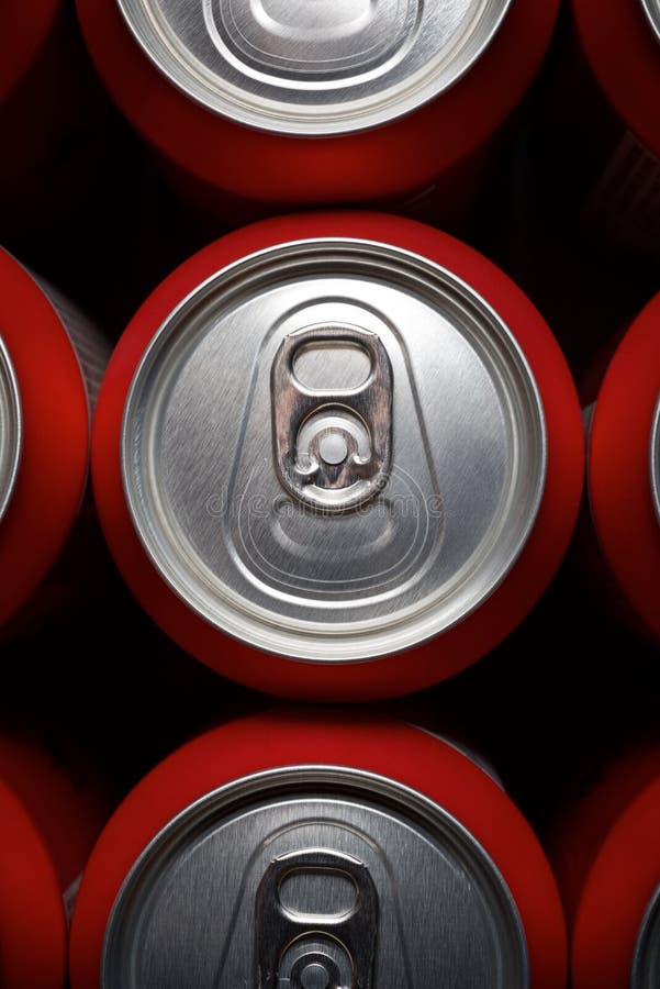 Beer cans view stock photo. Image of reflection, closure - 180178368