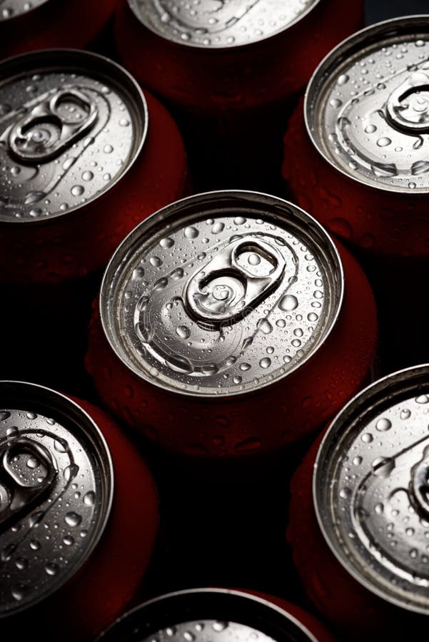 Beer cans view stock photo. Image of canned, cans, cold - 181485764