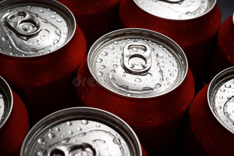 Beer cans view stock photo. Image of canned, beverage - 181485890
