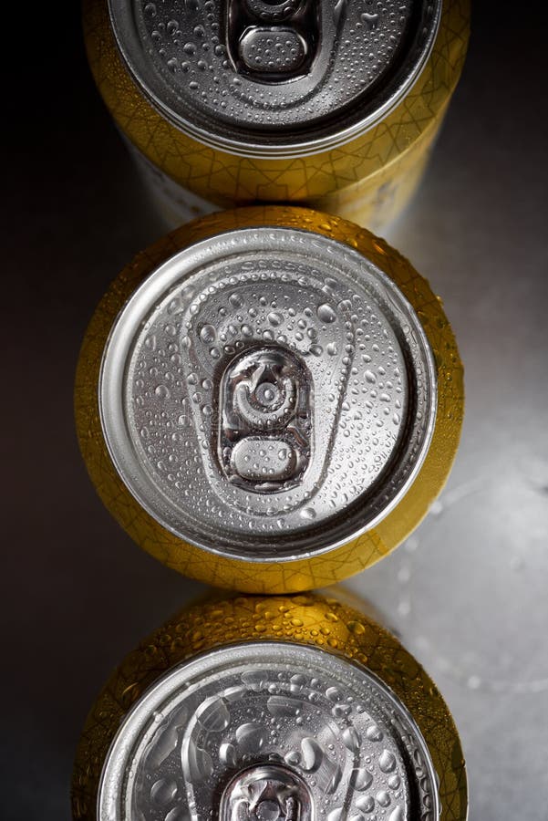 Beer cans view stock image. Image of canned, metal, pack - 139801635