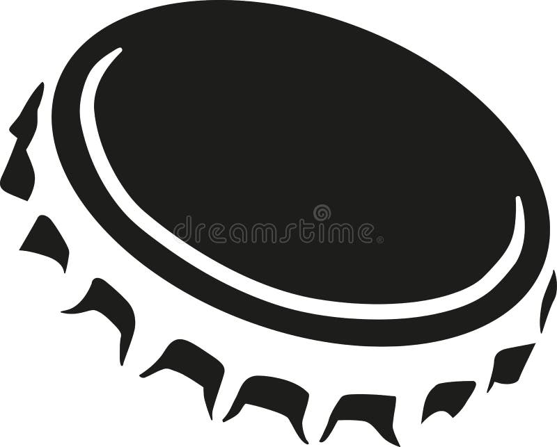 Beer cap illustration stock vector. Illustration of label - 107148094