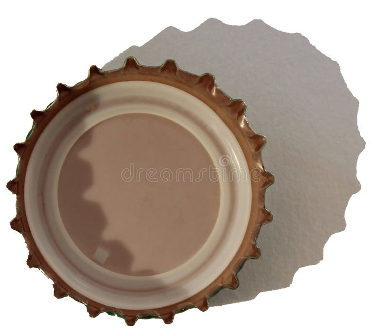 Beer Cap Isolated in White with Shadow Stock Photo - Image of hand ...