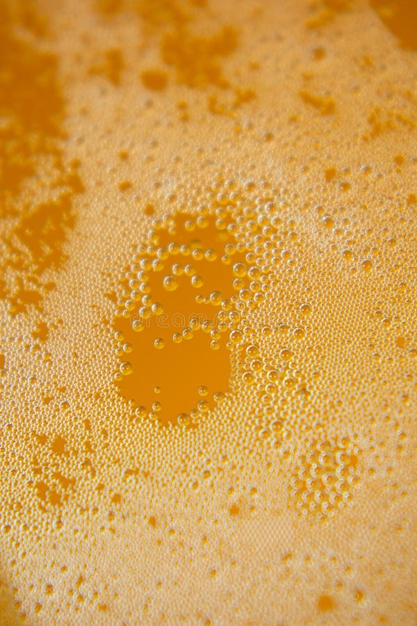 Beer Carbonation Bubbles Up Close Stock Image - Image of drink, close ...