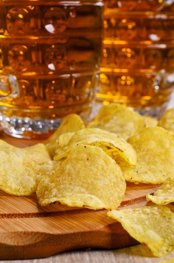 Beer and chips stock photo. Image of friday, golden, food - 54060246
