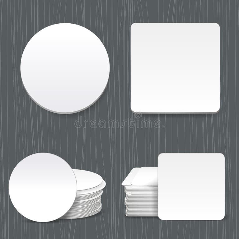Beer coasters vector stock vector. Illustration of round - 72980538