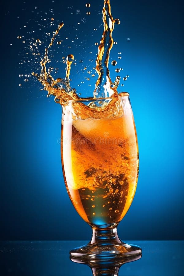 Beer Cold Splash Celebrate Background Gradient Alcohol Foam Bubble ...