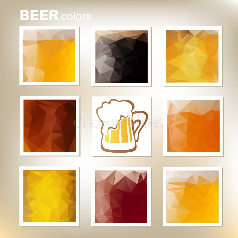 Beer colors stock vector. Illustration of crumpled, drink - 60334017