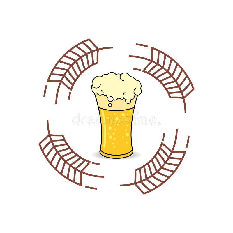 Beer craft logo vector stock vector. Illustration of cafe - 256088338