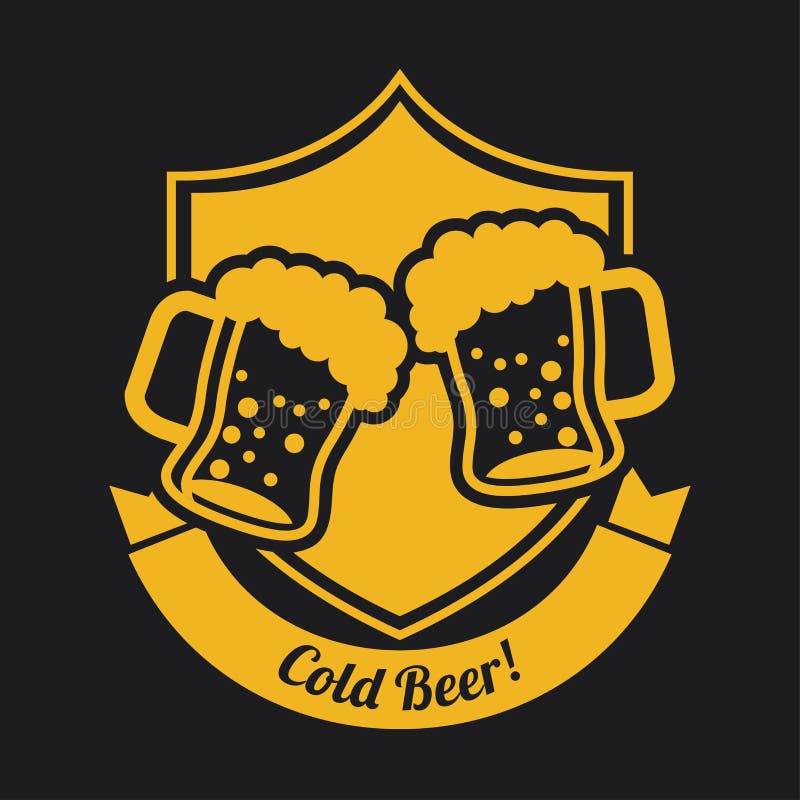 Beer design stock vector. Illustration of bottles, glasses - 45745713