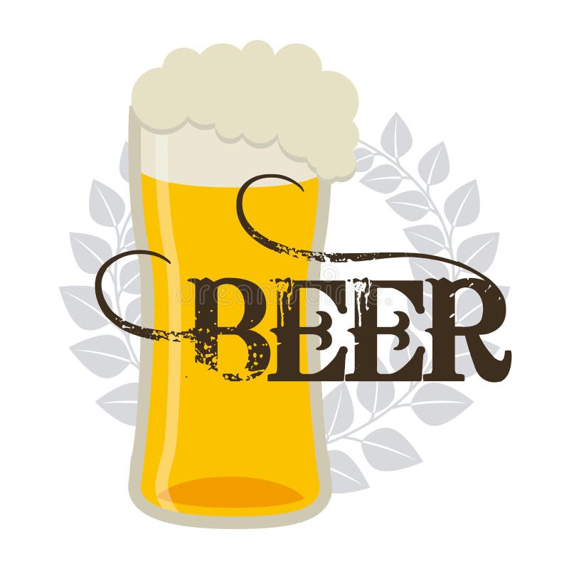 Beer design stock vector. Illustration of happy, beer - 46658374