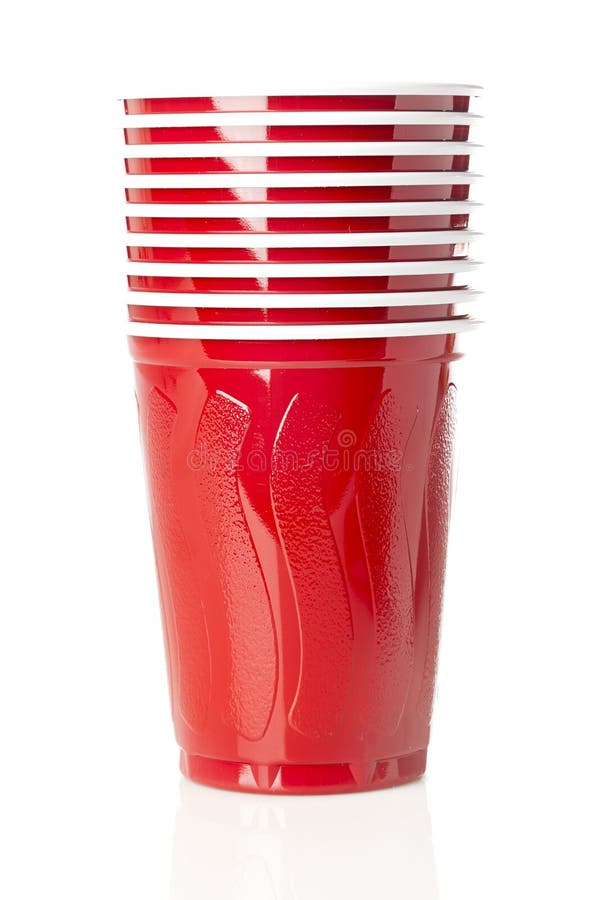 Beer in a Disposable Red Cup Stock Image - Image of liquid, partyware ...