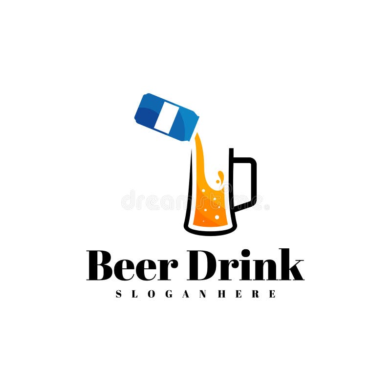 Beer Drink Logo Design Vector, Creative Beer Drink Logo Design Template ...