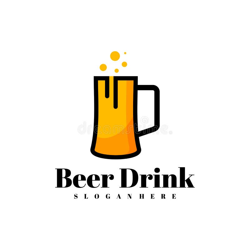 Beer Drink Logo Design Vector, Creative Beer Drink Logo Design Template ...
