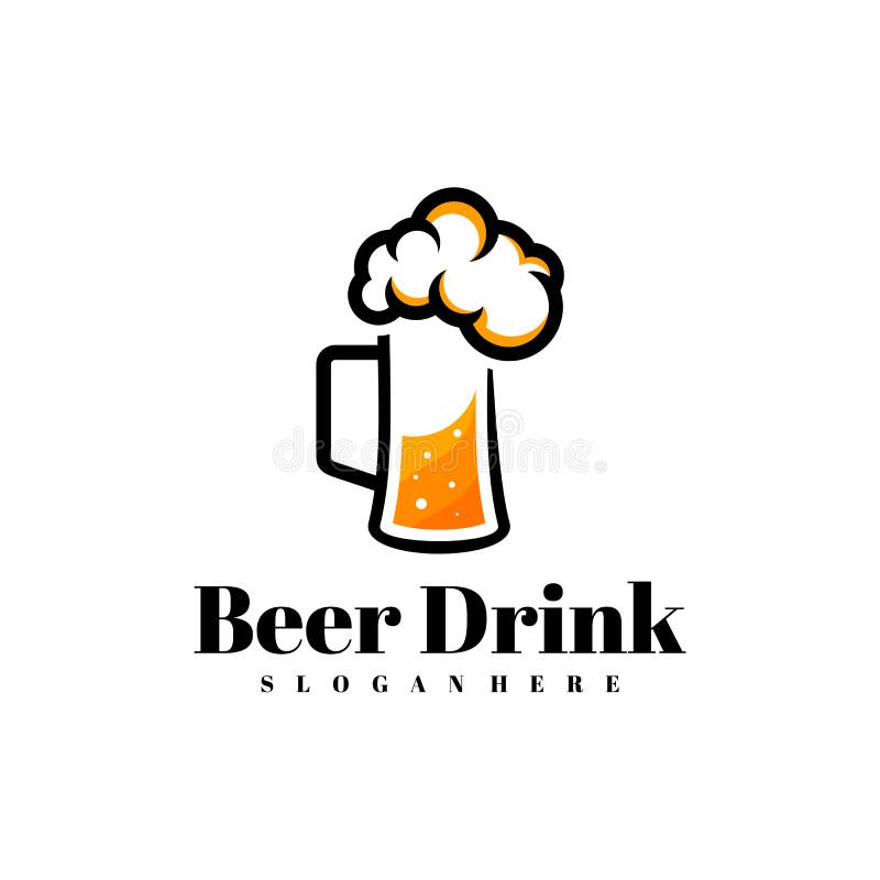 Beer Drink Logo Design Vector, Creative Beer Drink Logo Design Template ...