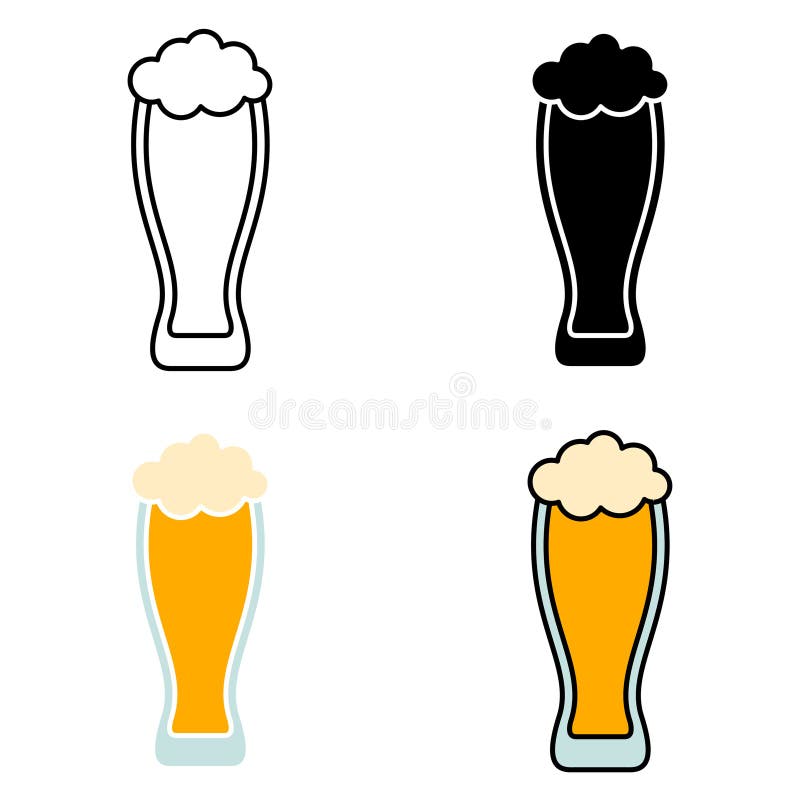 Beer in Flat Style Isolated Stock Vector - Illustration of party ...