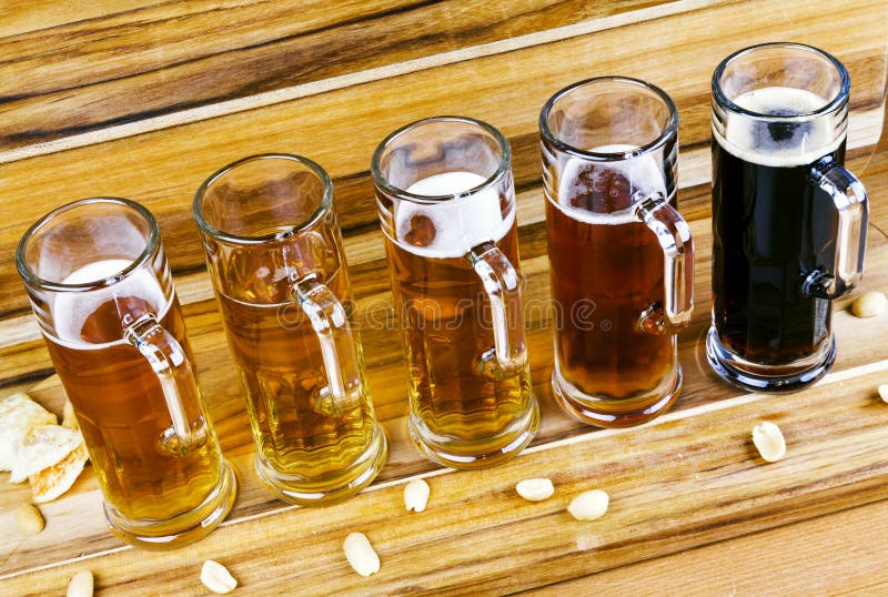 Beer Flight stock photo. Image of czech, pint, side, american - 34841362