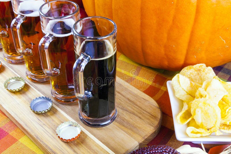 Beer Flight stock photo. Image of czech, pint, side, american - 34841362