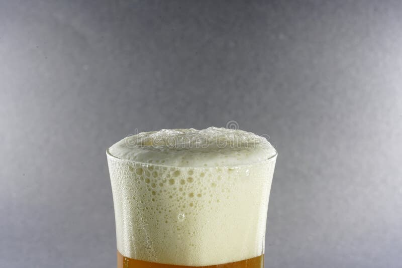 Beer with Foam for Drinking Photographed in Studio Stock Photo - Image ...