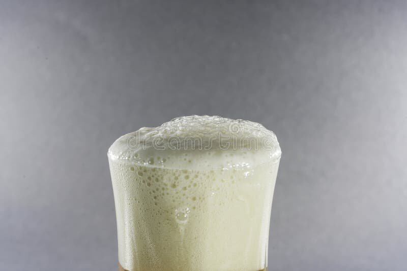Beer with Foam for Drinking Photographed in Studio Stock Image - Image ...