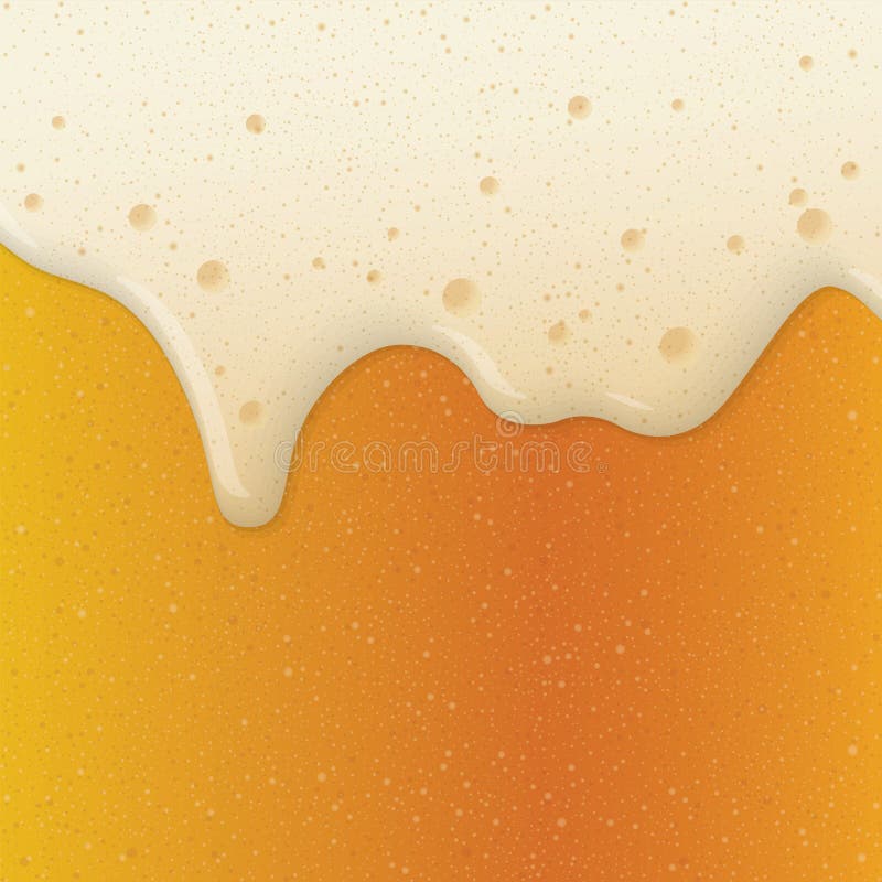 Beer Form Overflowing from the Mug Full of Beer Square Background Stock ...