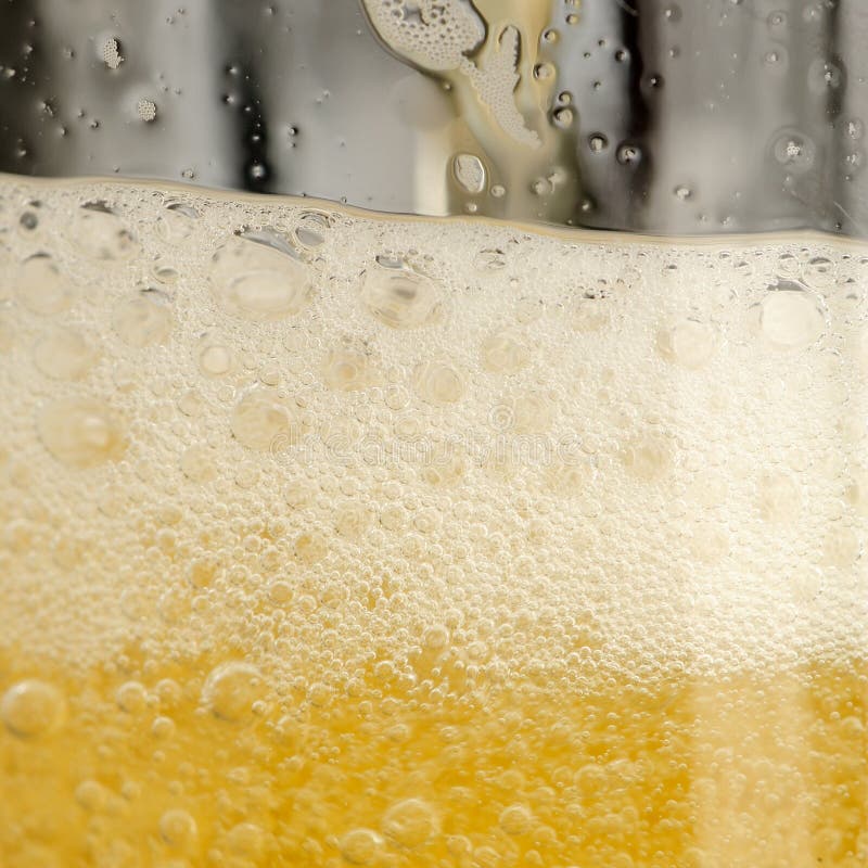 Beer with Frothy Foam stock image. Image of macro, froth - 32877011