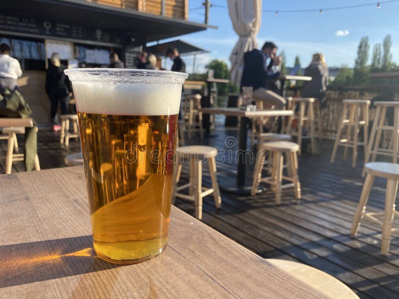 Beer garden stock photo. Image of outside, cool, garden - 225941924