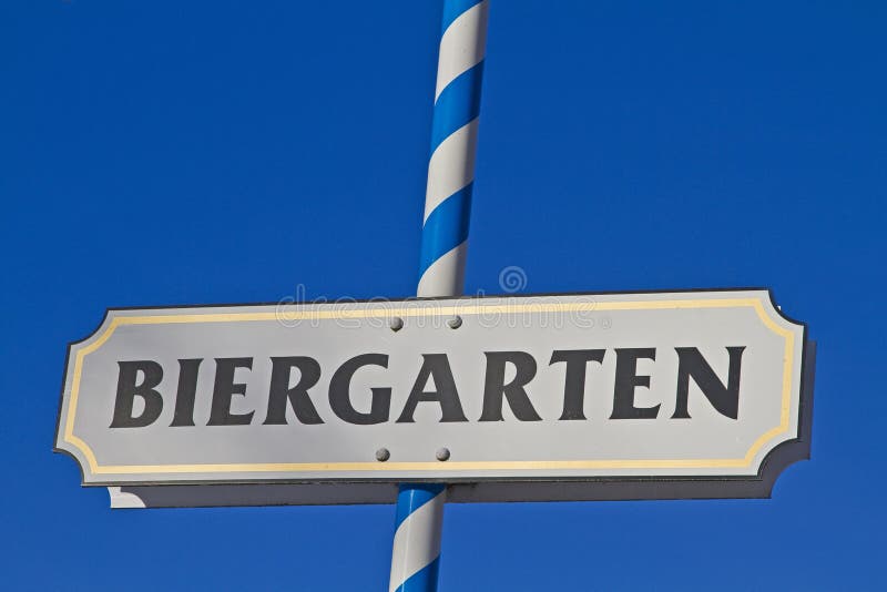 Beer garden sign stock photo. Image of seasonal, summer - 23680614