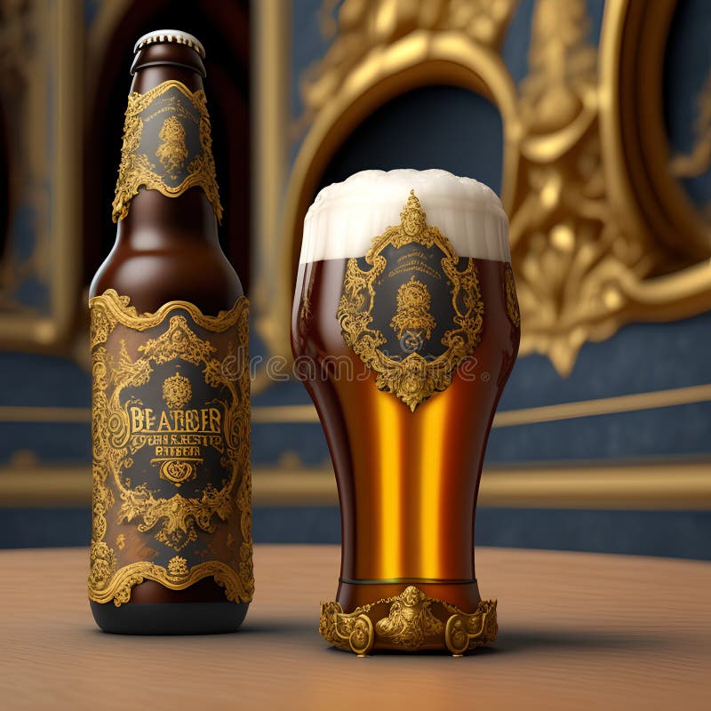 Beer, Generative AI Illustration Stock Illustration - Illustration of ...